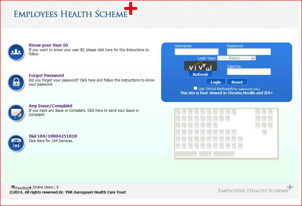 EHS Website Login LINK