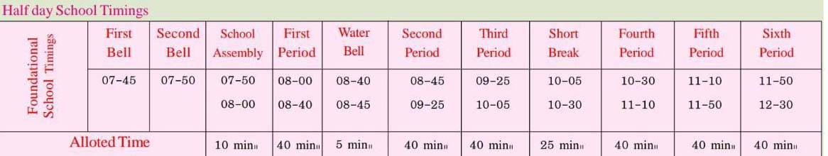 Half Day Schools W.E.F 03.04.2023 in all Management Schools in the ...