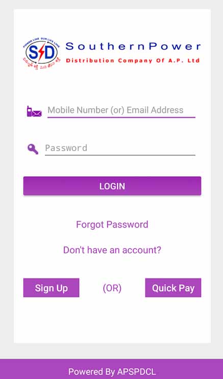 APSPDCL Southern Power Consumer Bill payment App Download