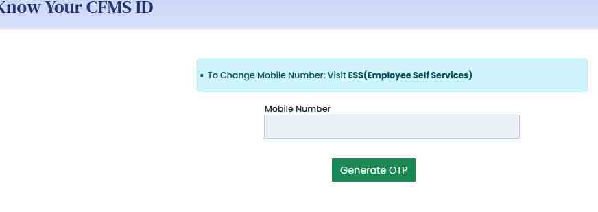 HOW TO FIND CFMS ID